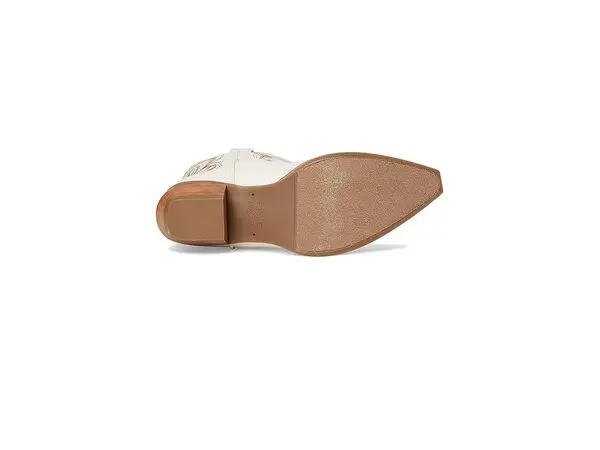 FRYE AND CO. Irlene Short Deco Stitch Cowboy Boots - White