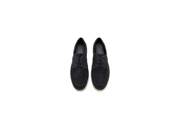 Vince Spencer Suede Lace-up Oxford Shoes - Navy