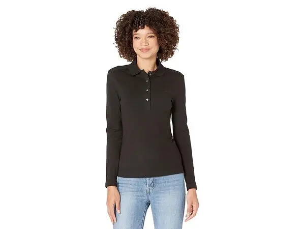 Lacoste Long Sleeve Slim Stretch Pique Polo