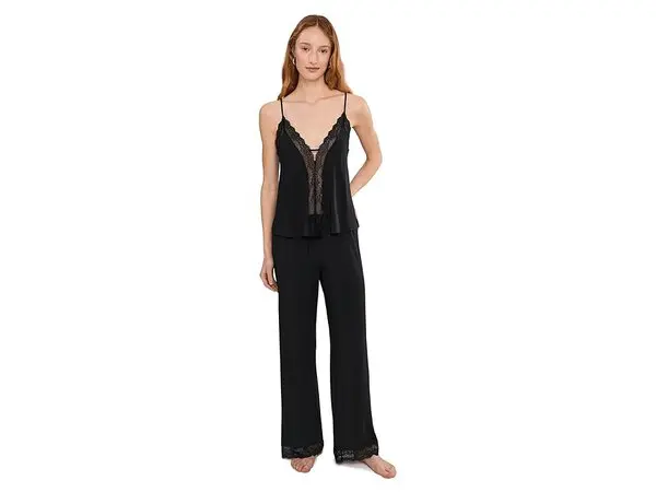 Eberjey Lara Cami/pants Pj Set Pajama Sets - Black