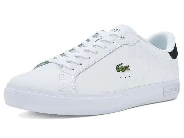 Lacoste Powercourt Leather Sneakers - White/black