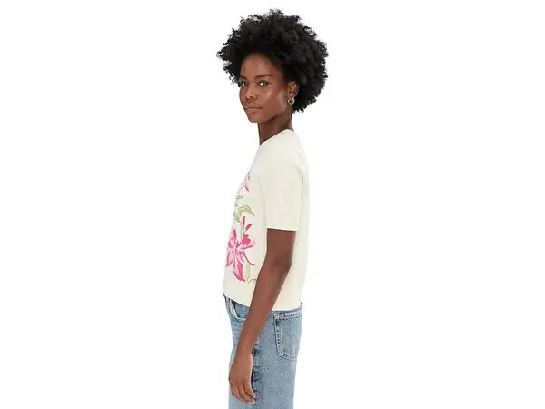 Vince Camuto Placed Print Crew Neck