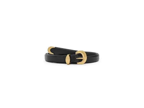 Madewell Lucie Leather Belt - Black