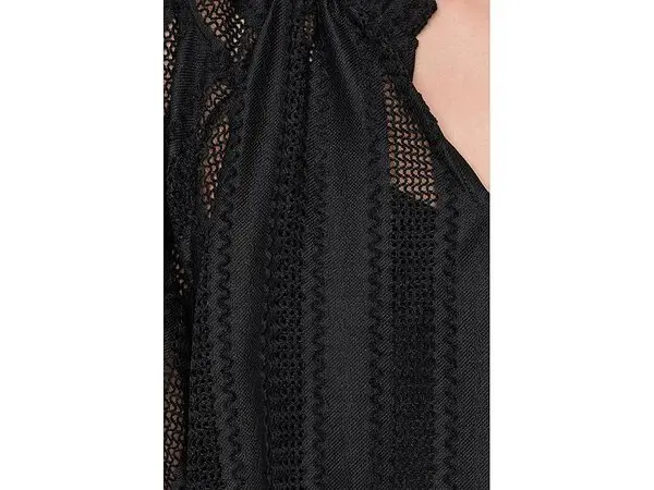 Vince Camuto Raglan Peasant Blouse - Black