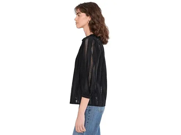 Vince Camuto Raglan Peasant Blouse - Black