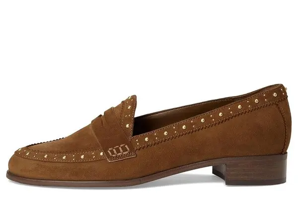 Vince Camuto Camdyn Studded Flat Loafer - Brown