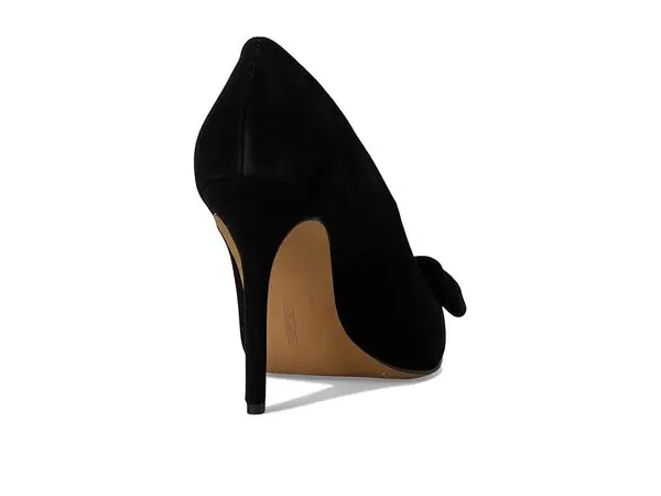 Vince Camuto Haylez Suede Bow Detail Stiletto Pumps - Black