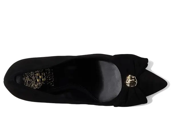 Vince Camuto Haylez Suede Bow Detail Stiletto Pumps - Black