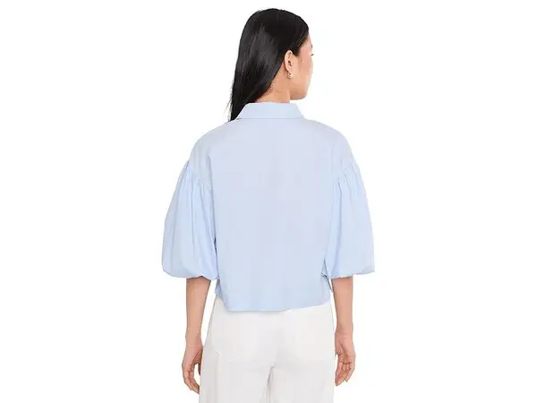 Vince Camuto Puff Sleeve Cotton Button-up Shirt