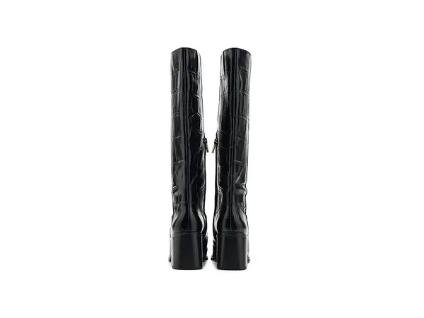 Vince Camuto Sangeti Knee High Stacked Heel Boots - Black