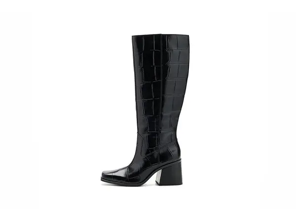 Vince Camuto Sangeti Knee High Stacked Heel Boots - Black