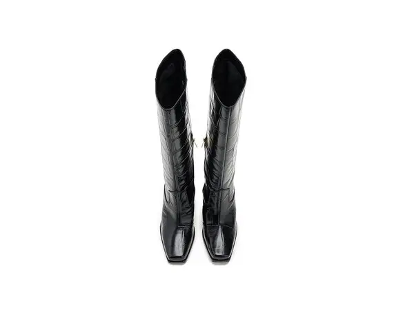 Vince Camuto Sangeti Knee High Stacked Heel Boots - Black