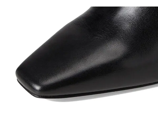 Vince Camuto Bayla Croc Embossed Pointed Toe High Heel Ankle Boots - Black