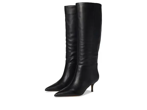 Vince Camuto Tansie Slouchy Knee High Heeled Boots - Black