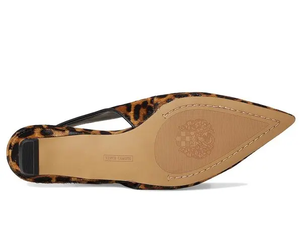 Vince Camuto Valther Slingback Kitten Heel Mules - Tan