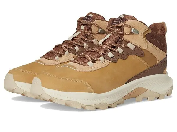 Merrell Speed Strike 2 Mid Ltr Waterproof Lace Up Hiking Shoes - Latte