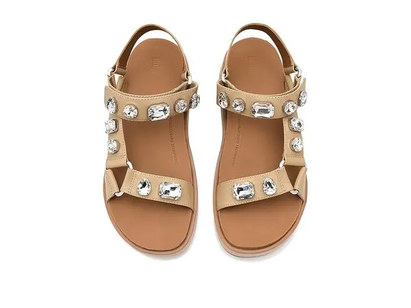 Fitflop Gen-ff Max Ultra-jewel Leather Wedge Sandals