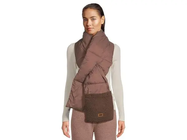 UGG All Weather Fluff Packable Scarf - Brown