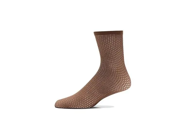 Wolford Shimmer Effect Crew Socks - Bronze