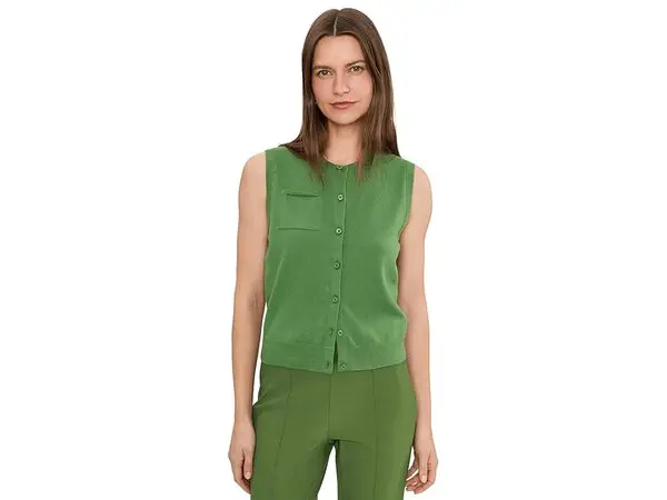 Vince Patch Pocket Cardigan Tank