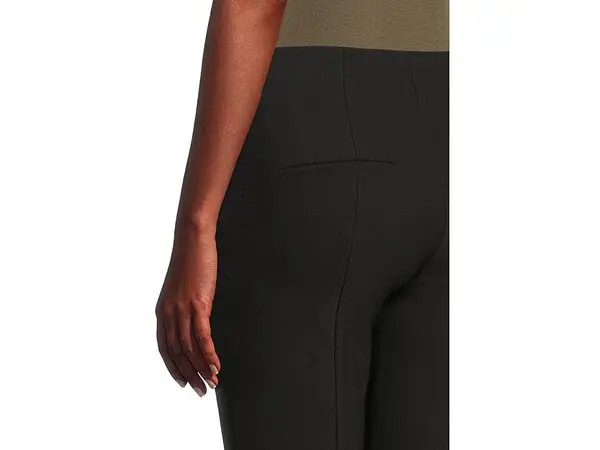 Vince Mid Rise Pintuck Crop Flare Pants - Black