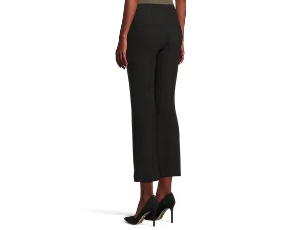 Vince Mid Rise Pintuck Crop Flare Pants - Black