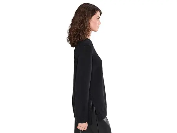 Vince Crew Neck Sweater Tunic - Black