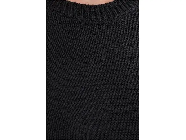 Vince Crew Neck Sweater Tunic - Black