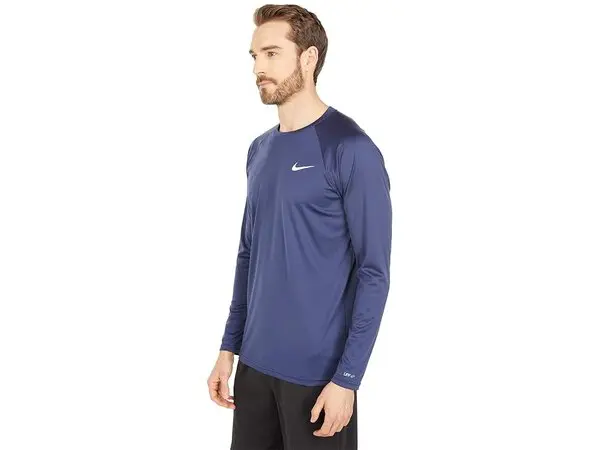 Nike Essential Long Sleeve Hydroguard Swim Shirt - Navy