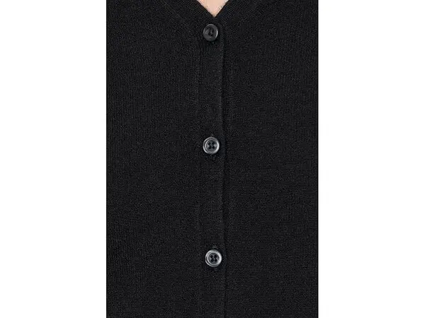 Vince Elbow Sleeve V-neck Cardigan - Black