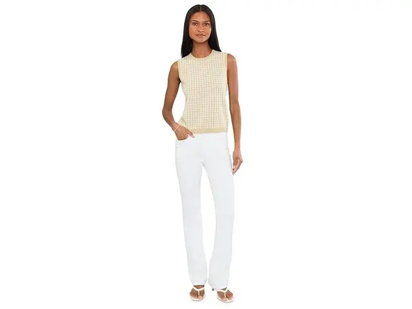 Vince Gingham Taneck Sweater Tank