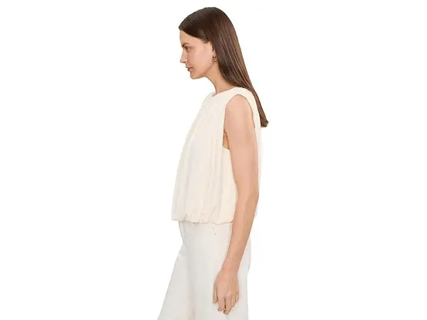 Vince Sleeveless Bubble Top - Bone