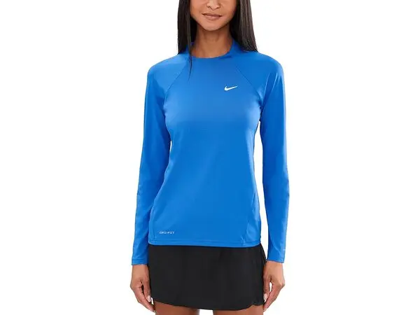 Nike Dri-fit Uv Long Sleeve Hydroguard Swimwear - Blue