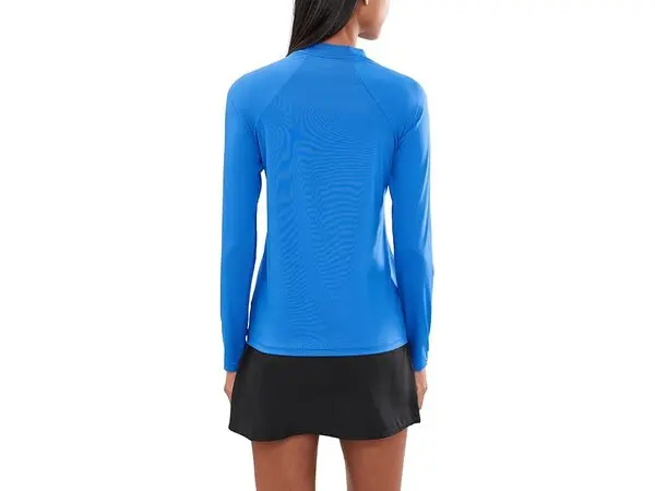 Nike Dri-fit Uv Long Sleeve Hydroguard Swimwear - Blue