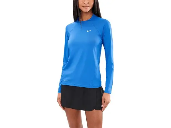 Nike Dri-fit Uv Long Sleeve Hydroguard Swimwear - Blue