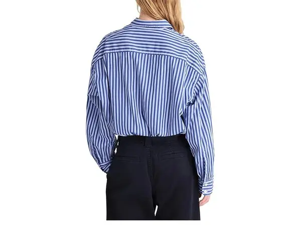 Madewell Poplin Drawstring Shirt - Blue