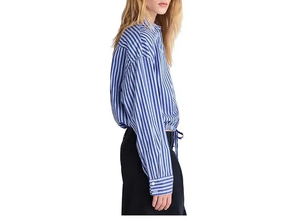 Madewell Poplin Drawstring Shirt - Blue