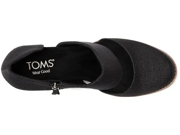 Toms Milan Block Heel Shoes - Black