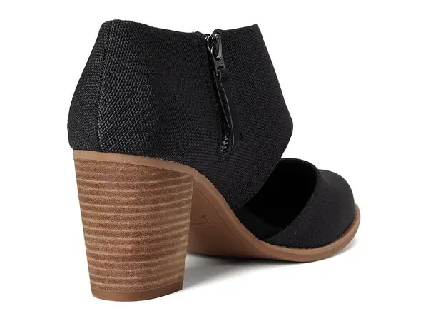 Toms Milan Block Heel Shoes - Black