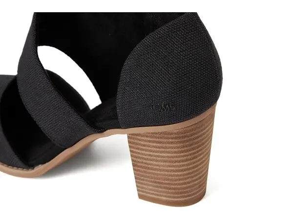 Toms Milan Block Heel Shoes - Black
