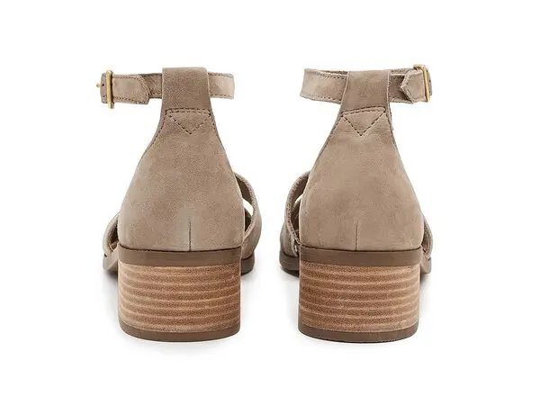 Toms Jaclyn Fisherman Block Heel Sandals - Beige