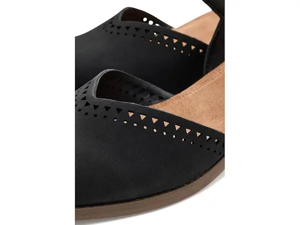 Toms Jaclyn Mary Jane Block Heels - Black