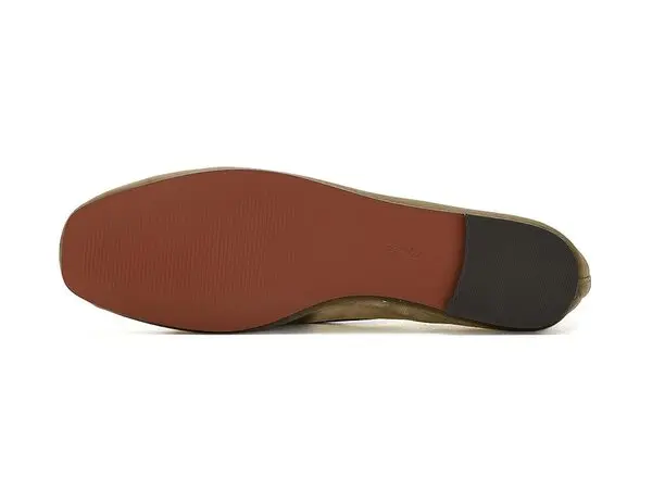 Madewell Greta Lace-up Ballet Flat In Mesh - Olive