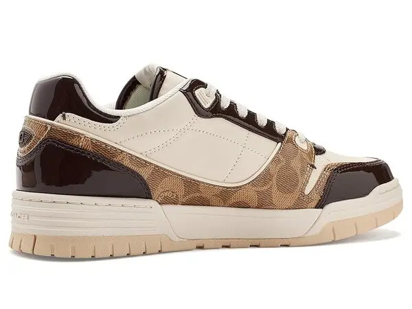 COACH Soho Signature Patent Leather Sneakers - Brown