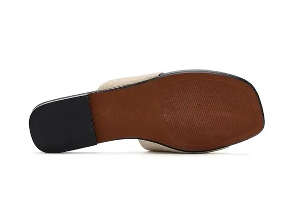 Madewell Maycie Suede Toe-loop Slide Sandals - Beige