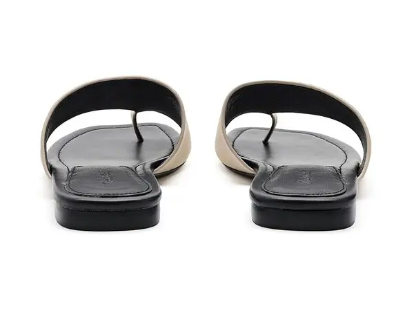 Madewell Maycie Suede Toe-loop Slide Sandals - Beige