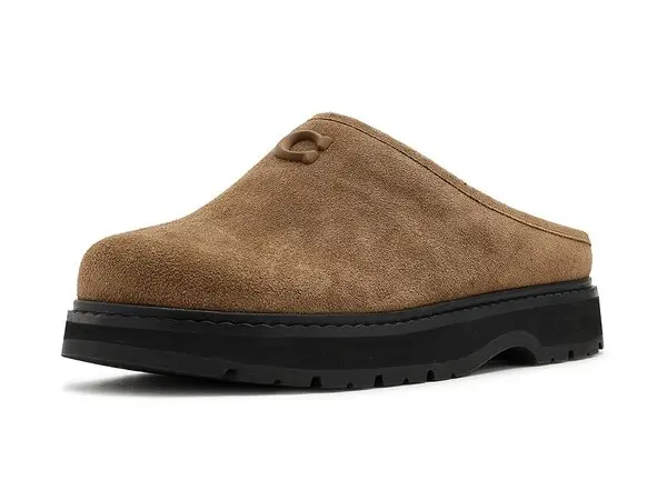 COACH Suede Sport Clogs - Brown