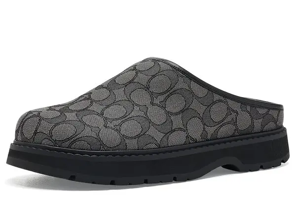 COACH Suede Sport Clogs - Graphite/black