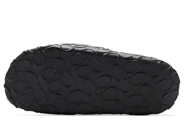 COACH Embossed Monogram Slides - Black
