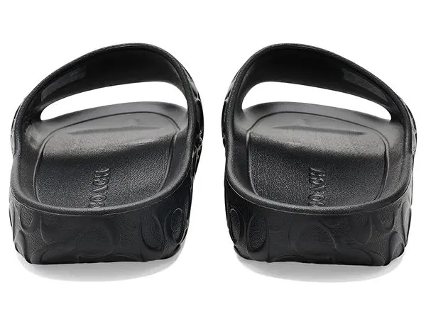 COACH Embossed Monogram Slides - Black